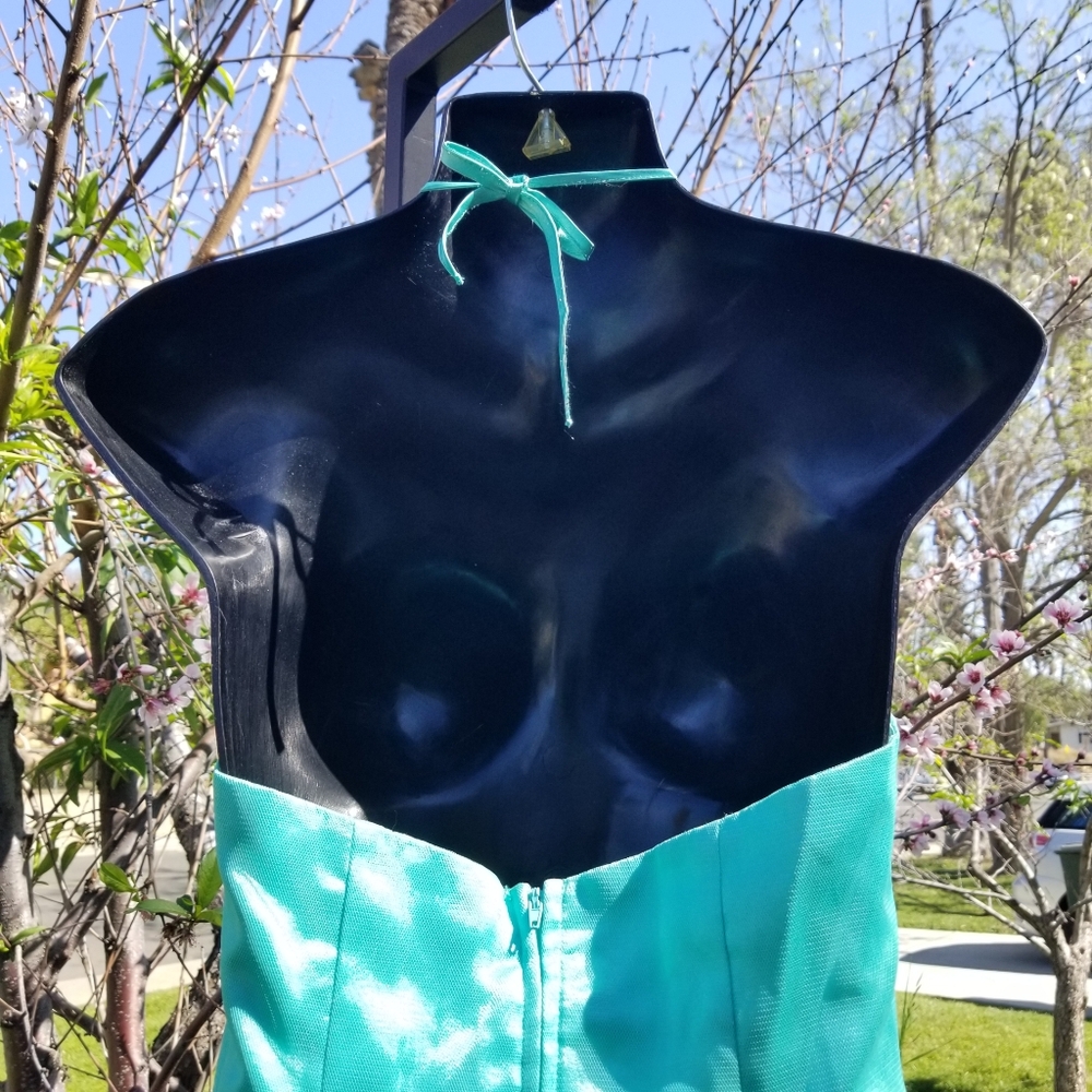 Mermaid Teal Evening Gown - Gem